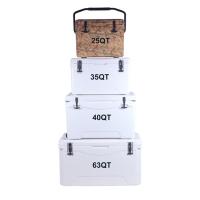 China LLDPE Hiking Ice Box Cooler 35QT Portable Drinks Cooler Box for sale