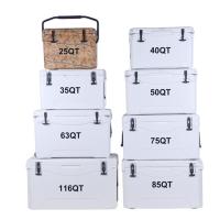 China LLDPE Hiking Ice Box Cooler 35QT Portable Drinks Cooler Box for sale