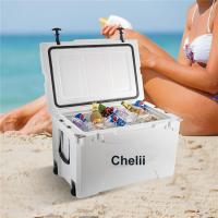 China LLDPE Portable Ice Cream Cooler Box 63QT Plastic Chiller Box for sale