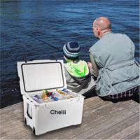 China Outdoor Hiking 63QT Ice Box Cooler Fishing 71cm Camping Rotomolded for sale