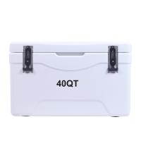 China Reusable Rotomolded  Ice Box Cooler Plastic Hard 40QT for sale