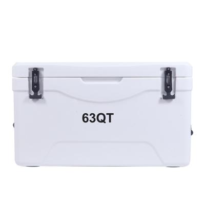 China Portable LLDPE Camping Cool Box 50QT Plastic Chiller Box for sale
