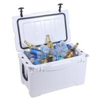 China Portable LLDPE Camping Cool Box 50QT Plastic Chiller Box for sale