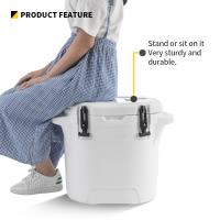 China Rotomolded 25QT Round Cooler Box 55cm Car Ice Bucket for sale