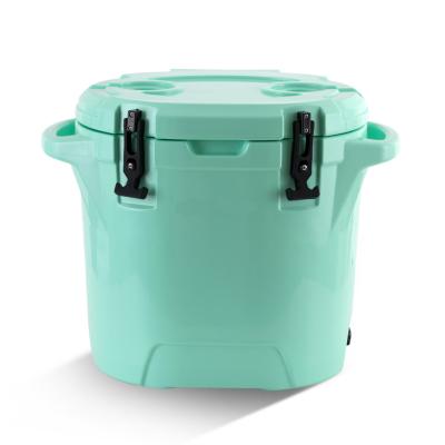 China Picnic 55cm Picnic Ice Box Cooler 25QT UV Round Cooler Box for sale