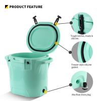 China Picnic 55cm Picnic Ice Box Cooler 25QT UV Round Cooler Box for sale
