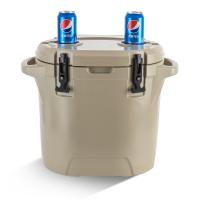 China Outdoor LLDPE Camping Ice Bucket Portable Car 25QT Silk Screen Printing for sale