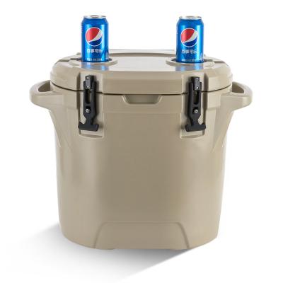 China Outdoor LLDPE Camping Ice Bucket Portable Car 25QT Silk Screen Printing for sale