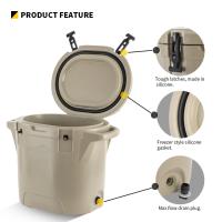 China Round 25QT Ice Box Cooler 43cm Car Ice Bucket Foam Insulated for sale