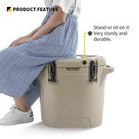 China Round 25QT Ice Box Cooler 43cm Car Ice Bucket Foam Insulated for sale
