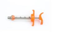 China Nylon 50ml Nylon Lower Lock Syringe TPX Cattle Injection Needles for sale