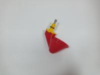 China Yellow Trigger Poultry Water Drinkers Chicken Waterer Cups for sale