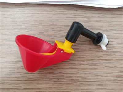 China Yellow Trigger Poultry Water Drinkers Chicken Waterer Cups for sale