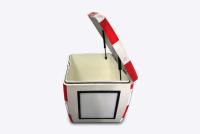 China Large Volumr Motorcycle Delivery Food Box with LED Light for Scooter or Motorcycle with Locks and Keys for sale