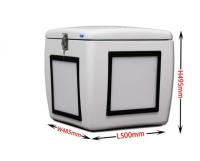 China Large Volumr Motorcycle Delivery Food Box with LED Light for Scooter or Motorcycle with Locks and Keys for sale