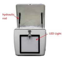 China Large Volumr Motorcycle Delivery Food Box with LED Light for Scooter or Motorcycle with Locks and Keys for sale