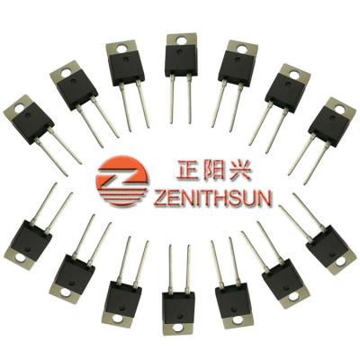China 100 Ohm 50 Watt Thick Film Power Resistor 1% Tolerance 100PPM Through Hole for sale