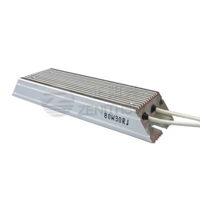 China 80W Wirewound Dynamic Braking Resistor Aluminum Housed Vfd Dynamic Braking Resistor for sale