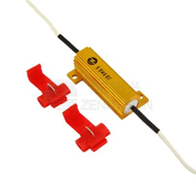 China 50W High Power Led Load Resistor Cable Leaded Aluminium Housed for sale