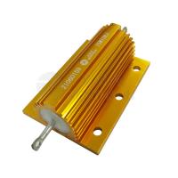 China 75W Gold Aluminum Housed Braking Resistor Wirewound LED Load 5% Tolerance for sale