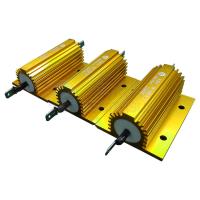 China 100W Gold Aluminum Housed Wirewound Power Resistor 5% Tolerance High Load LED for sale