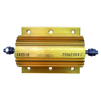 China 200W Aluminum Housed Wirewound LED Load Resistor for Capacitor Charge 0.1-100K Ohm for sale