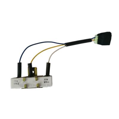 China 15W R75 Low Inductive Resistor Auto Ceramic Cement Wire Wound for sale