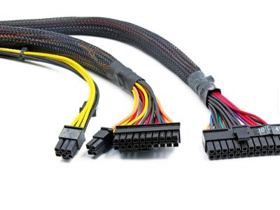 China RoHS Compliant ATX 24pin Extension Cable Connector Computer Wiring Harness With Durable PVC Insulation And Copper Conductor for sale