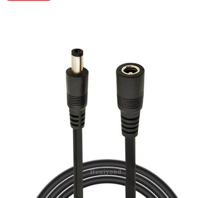China Dc Plug 5.5 2.1 Male To 2.1x5.5mm Dc Connector Female Jack Socket Power Extension Charger Cable Wire for sale