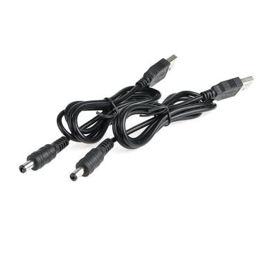 China Power Charging USB DC Cable 5.5mm*2.1mm Male To Male DC 5V USB Cable for sale