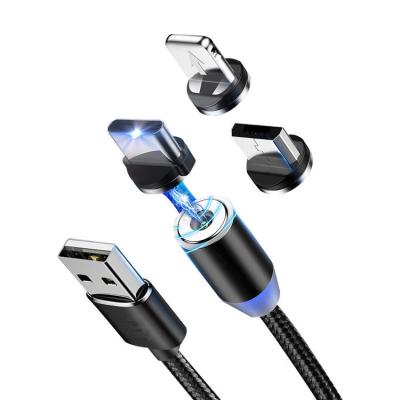 China Data Braided Charging Quick Type-C Fast Type C Micro Usb Magnetic Cable for sale