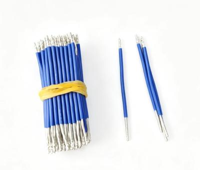 China Blue Double-Ended Tinned Electronic Wire / Pre-Tinned PCB Jumper Wire for sale