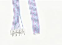 China 8P Blue-Pink Ribbon Cable, Single-End PH2.0 Connector Wire, Double-End Pre-Tinned Flat Cable, Electronic Wiring Harness for sale