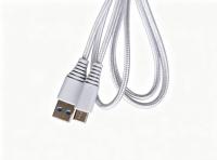 China White Nylon Braided USB-A To Type-C Fast Charging Data Cable for sale
