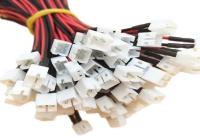 China Red And Black 26 Awg Custom Wire Harness Jst PH 2PIN Male To Female Plug Cable for sale