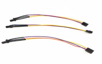 China Male To Female Shielded Cable Assembly , Electronic Black Soldering Wiring Harness for sale
