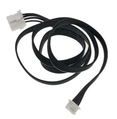 China Custom Wire Harness With 2.0 Pitch JST Connector Cable And 4Pin 24AWG Flat Ribbon Cable In 300 Mm Length for sale