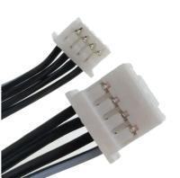 China Custom Wire Harness With 2.0 Pitch JST Connector Cable And 4Pin 24AWG Flat Ribbon Cable In 300 Mm Length for sale