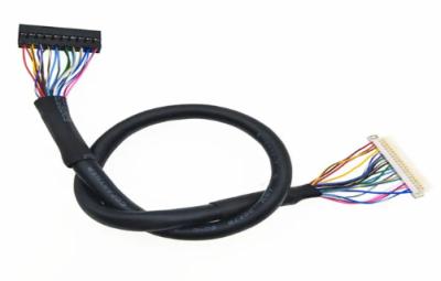China 2*10 Pin Lcd Lvds Cable DF19G-20S-1C 20 Pin Crimp Terminal To Dupont 2mm Pitch 2 Rows for sale