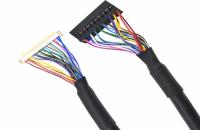 China 2*10 Pin Lcd Lvds Cable DF19G-20S-1C 20 Pin Crimp Terminal To Dupont 2mm Pitch 2 Rows for sale
