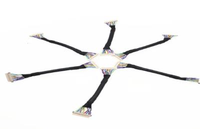China DF19 Connector LVDS Cable Assembly , 20 Pin LVDS Extension Cablefor For Laptop for sale