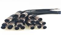 China IP67 / IP68 Waterproof Custom Cable Assemblies Circular Male M8 3 Pin Poles Cable for sale