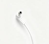 China White Braided 90° Elbow DC Male Power Cable (Red & Black Bare Wire End) for sale