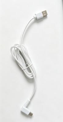 China White Braided USB-A To 90-Degree Type-C Data Cable for sale