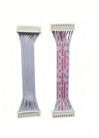 China 10P XH2.5 Dual-End Ribbon Wire Harness, Red/White & Gray Flat Cable for sale