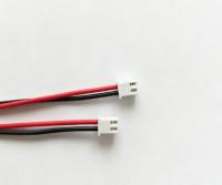 China PH2.0 2P Male Connector Wire (Red & Black, Pre-Stripped Open End) for sale