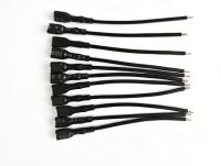 China Micro USB Male To Open End Power Cable With Heat Shrink for sale