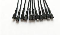 China Micro USB Male To Open End Power Cable With Heat Shrink for sale