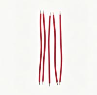 China UL1007 1.33mm OD 26AWG Red Jumper Wire, Single-End Stripped & Tinned for sale