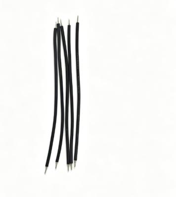 China UL1007 26AWG Black Single-End Tinned Electronic Wire (OD 1.33mm) for sale